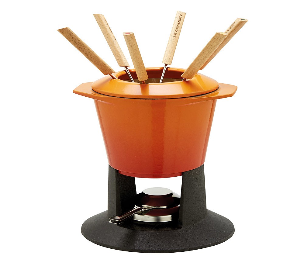 Le Creuset Fondue-Set Gourmand Gusseisen Ofenrot |LE CREUSET Woks ...