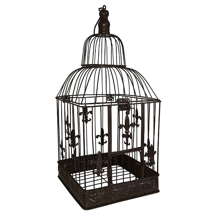 Nostalgischer Deko Vogelkäfig Lilie Landhausstil Dekokäfig Voliere ...