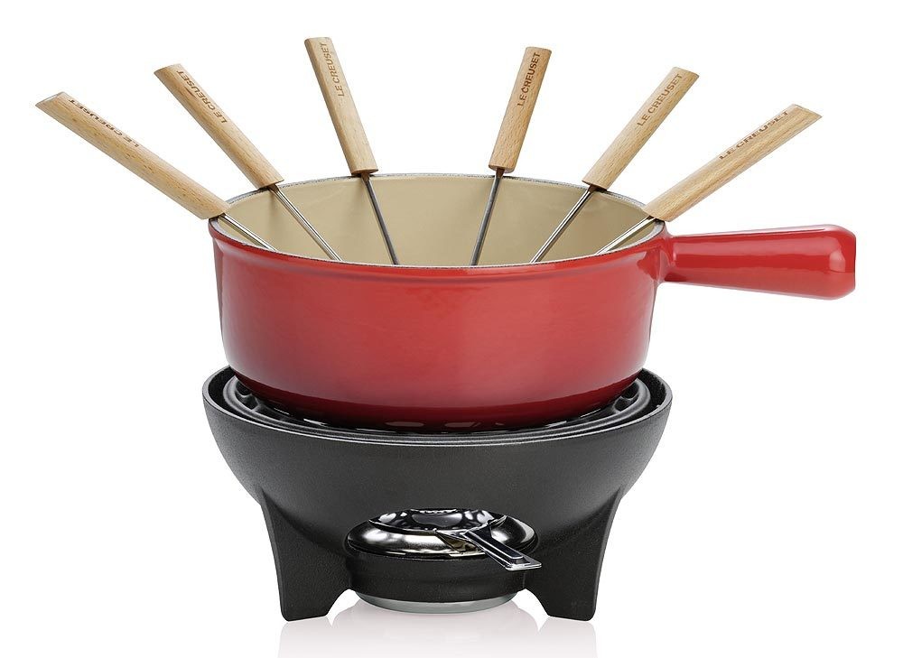 Le Creuset Caquelon-Fondue-Set Gusseisen Kirschrot 22cm |LE CREUSET ...